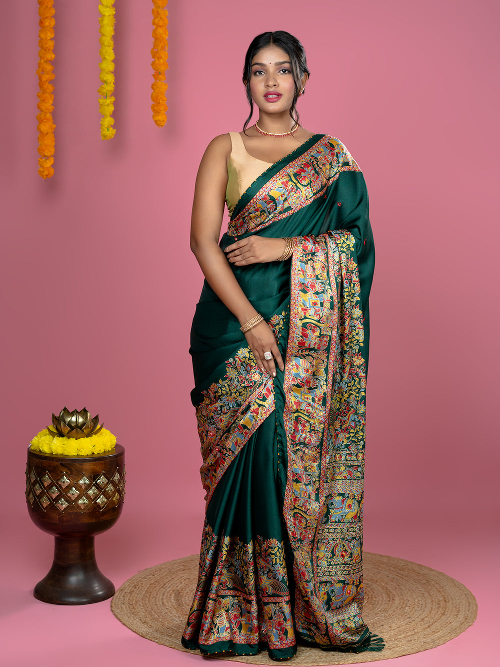 Kutch Print Crepe Saree